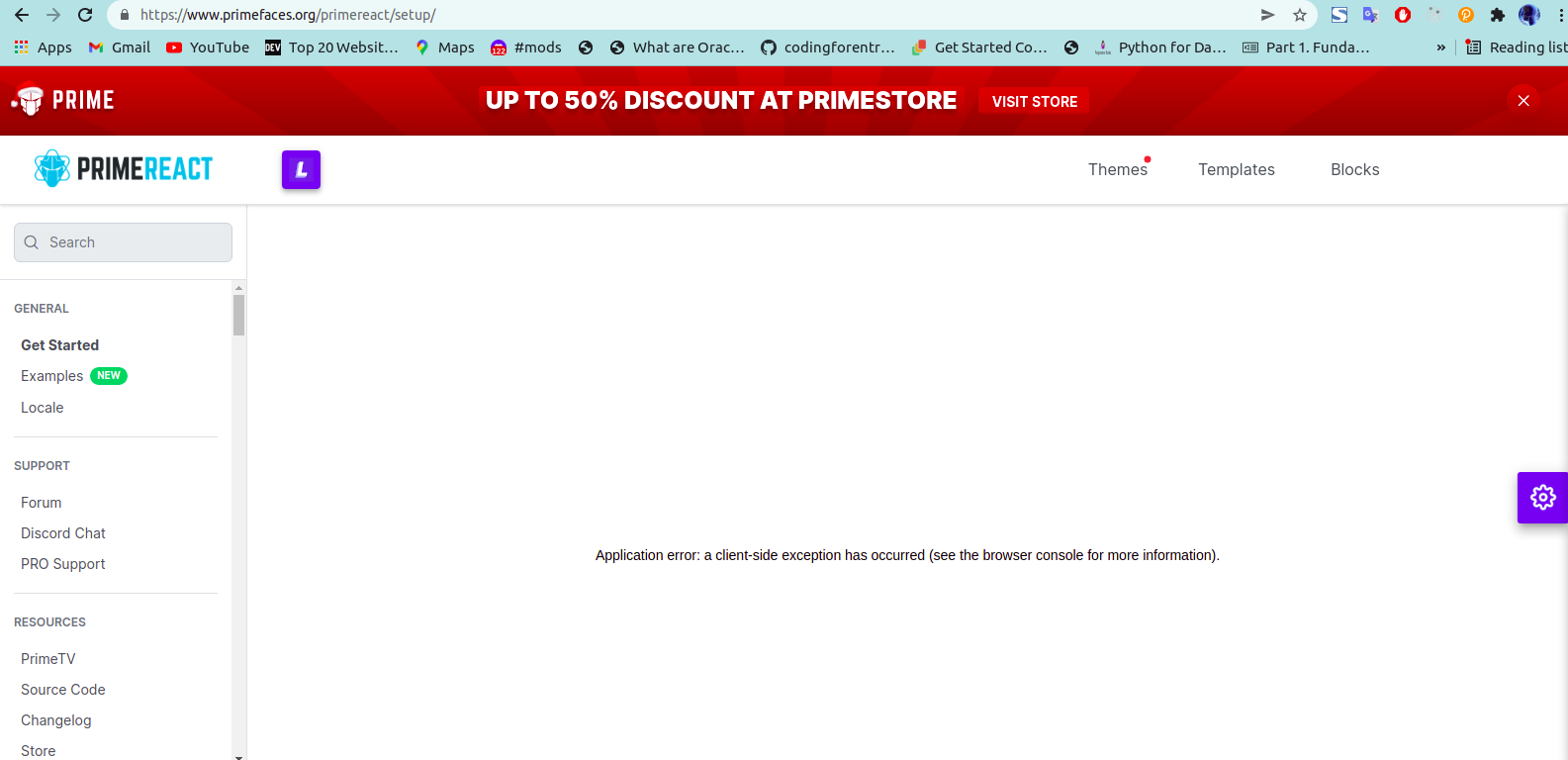 Prime React Component Webpage is not working · Issue #2554 · primefaces/primereact · GitHub