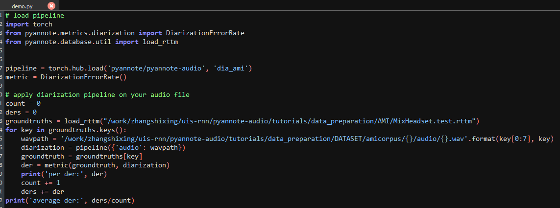 AMI-DER · Issue #671 · pyannote/pyannote-audio · GitHub
