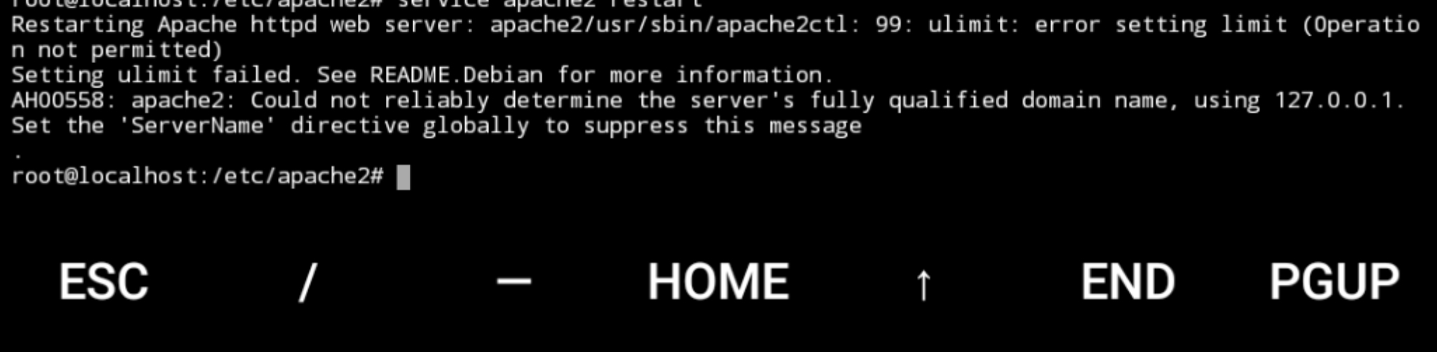 Help - [UNABLE TO START APACHE2 SERVER] · Issue #1103 · CypherpunkArmory/UserLAnd · GitHub