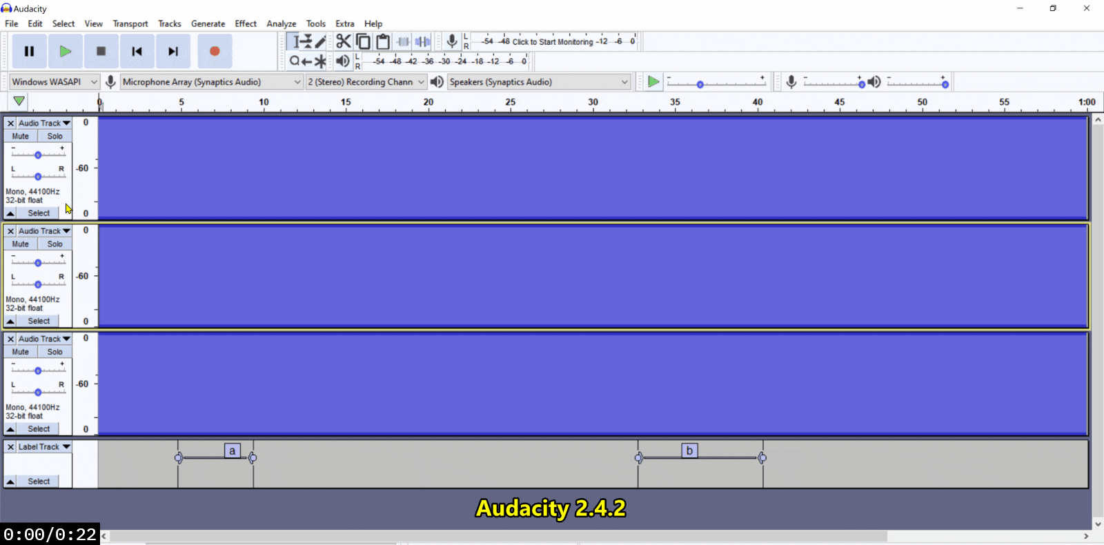 Labeled audio operations no longer work on selected audio tracks in 3.x · Issue #3679 · audacity ...
