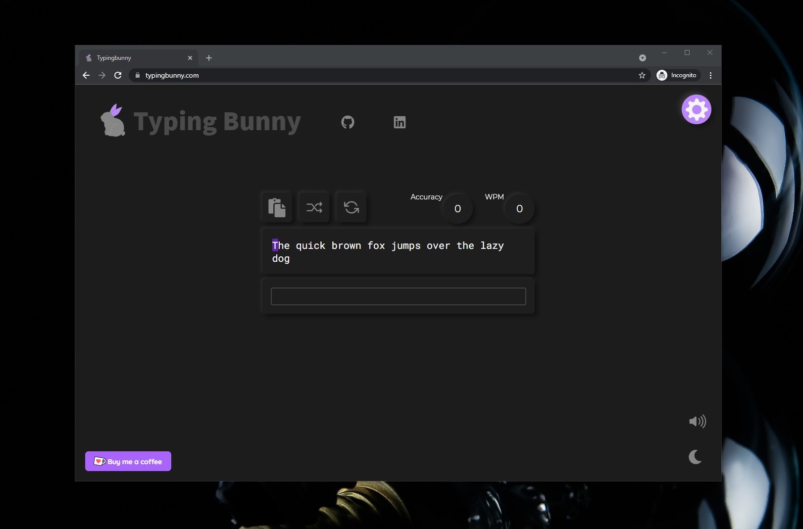 GitHub - FarzanAli/Typing-Bunny