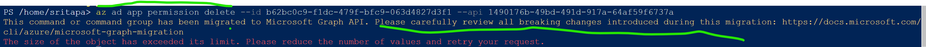 How To Remove Api Permissions From App Registration Using Microsoft Graph · Issue 22701