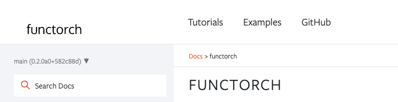 Align functorch text with links on the top bar of the website · Issue #572 · pytorch/functorch ...