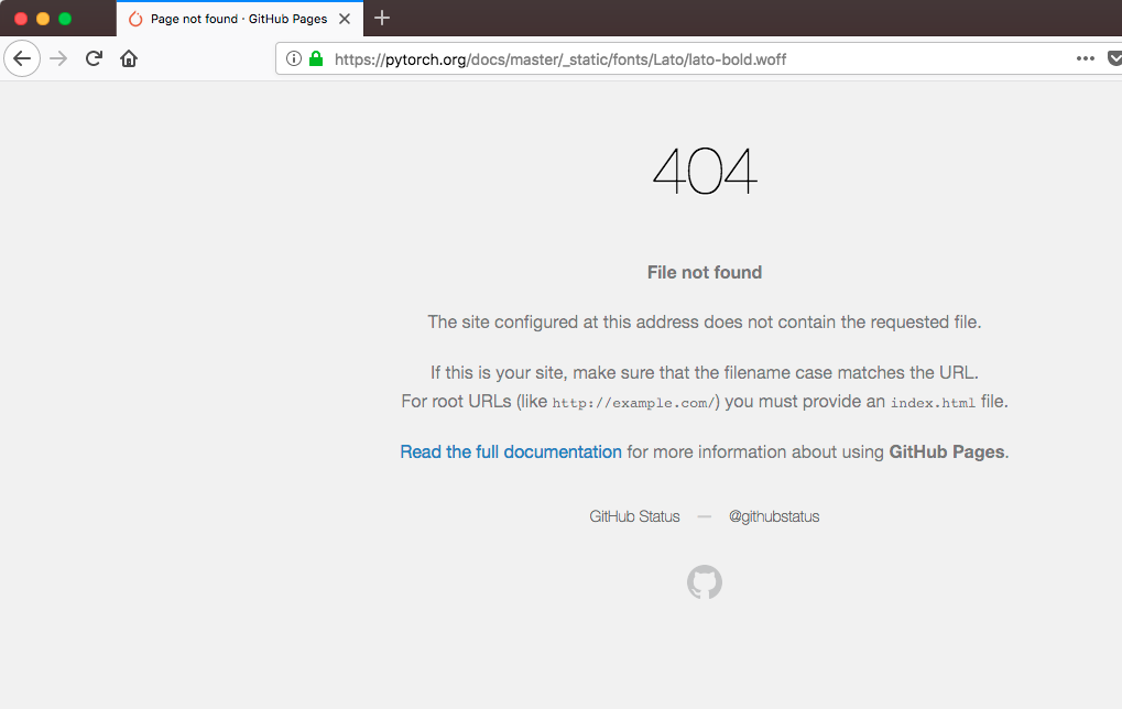 Docs Cant Find Font · Issue 8391 · Pytorchpytorch · Github