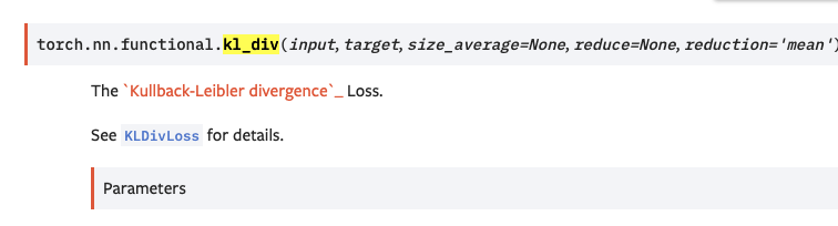 kl_div loss doc reference link goes nowhere · Issue #27852 · pytorch/pytorch · GitHub