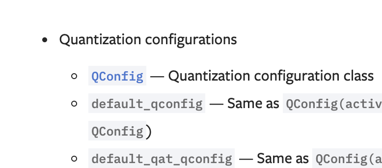 `default_qconfig` doesn't exist as an attribute, so it is better to label it as ``default ...