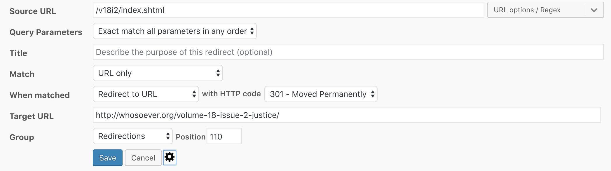 Getting 200 error on attempted redirect · Issue #2021 · johngodley/redirection · GitHub