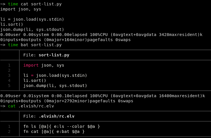 elvish fn appears to distort output of bat · Issue #829 · elves/elvish · GitHub