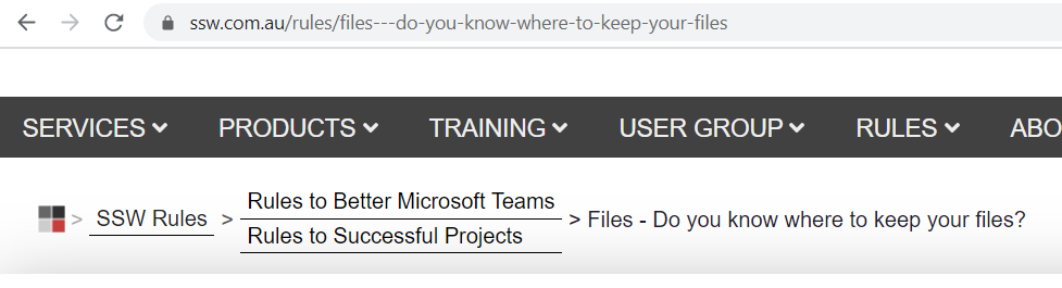 UI - Breadcrumb containing hyperlinks doesn't have underline style · Issue #135 · SSWConsulting ...