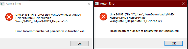 AutoIt error Can't play idle animations. · Issue #2 · philpw99/MMD3_Helper · GitHub
