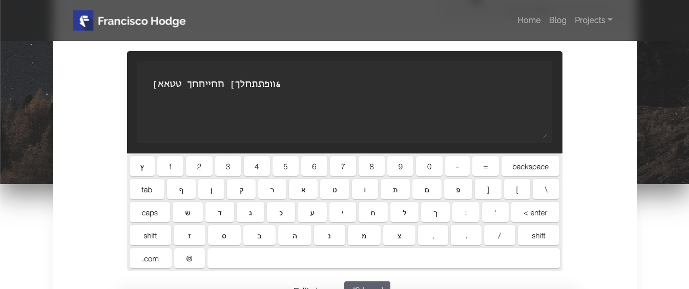 Hebrew keyboard showing special character to wrong side · Issue #712 · hodgef/simple-keyboard ...