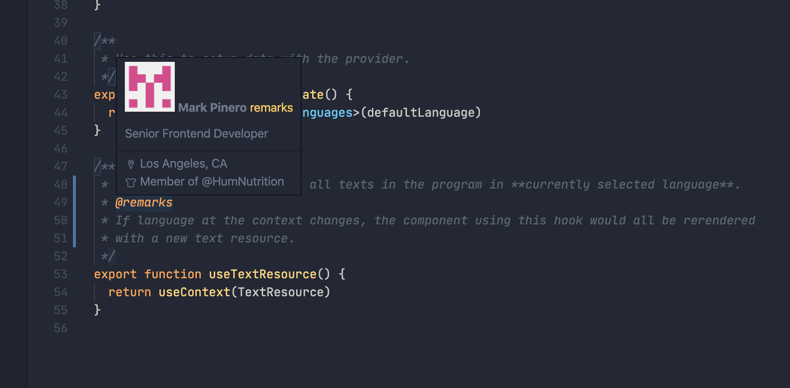 Remarks Tsdoc Links To An Actual Person Named Remarks · Issue 98626 · Microsoftvscode · Github 