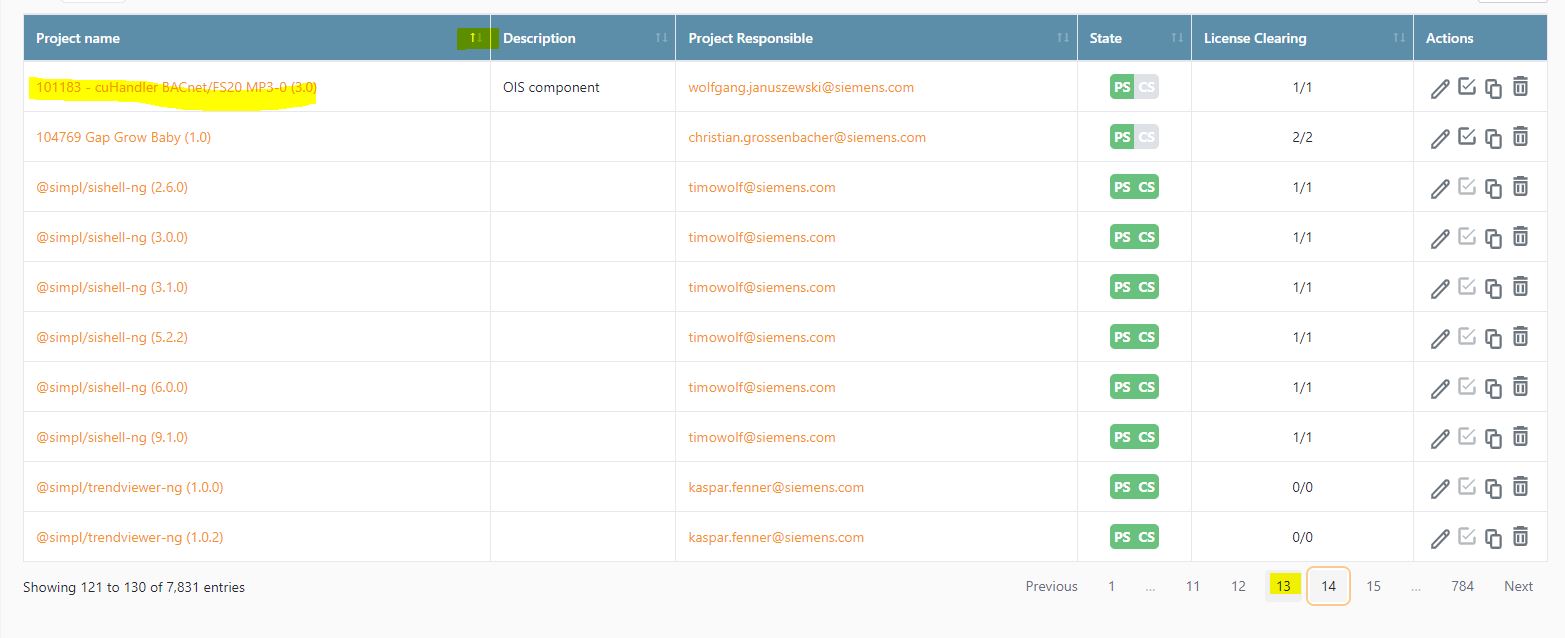 Issue with projects pagination · Issue #1364 · eclipse-sw360/sw360 · GitHub