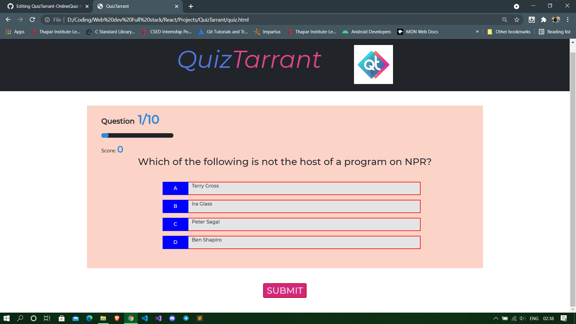 GitHub - nikhil-katiyar/QuizTarrant-OnlineQuiz-WebApp: Quiz Tarrant is ... GitHub - nikhil-katiyar/QuizTarrant-OnlineQuiz-WebApp: Quiz Tarrant is ...