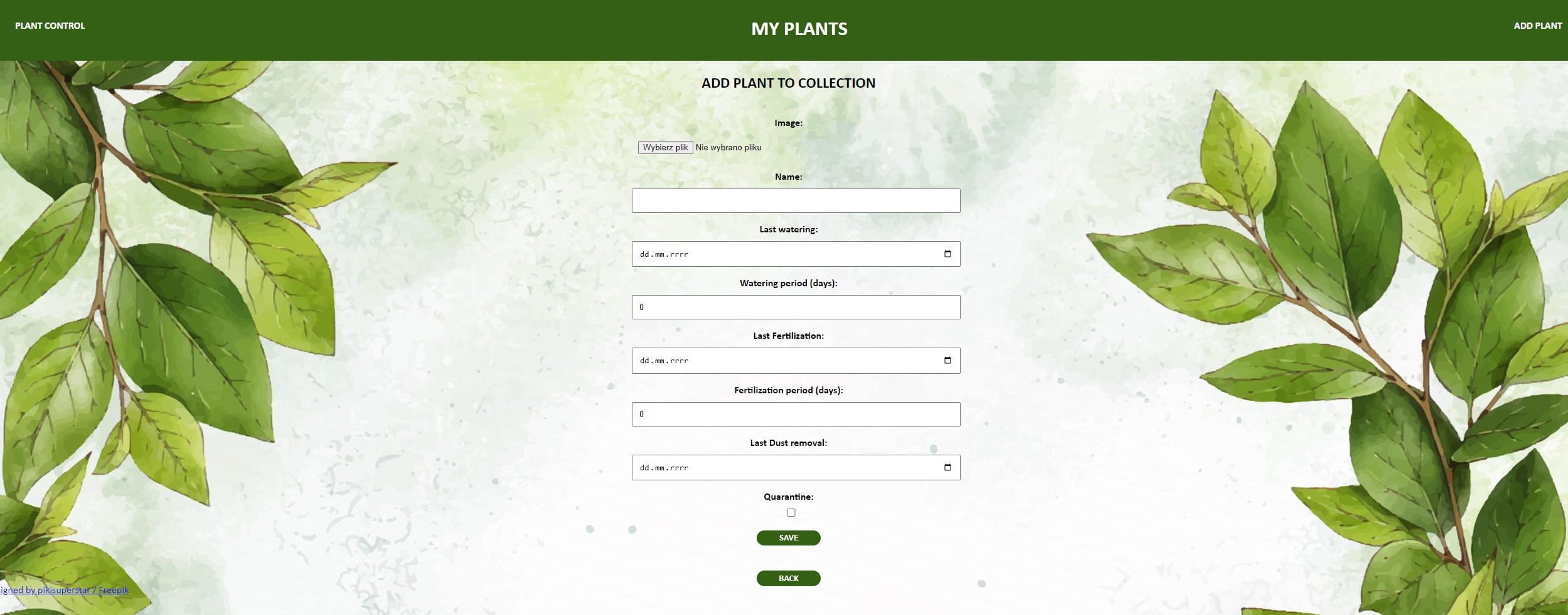 GitHub - JaroslawLeszko/plant-control-backend