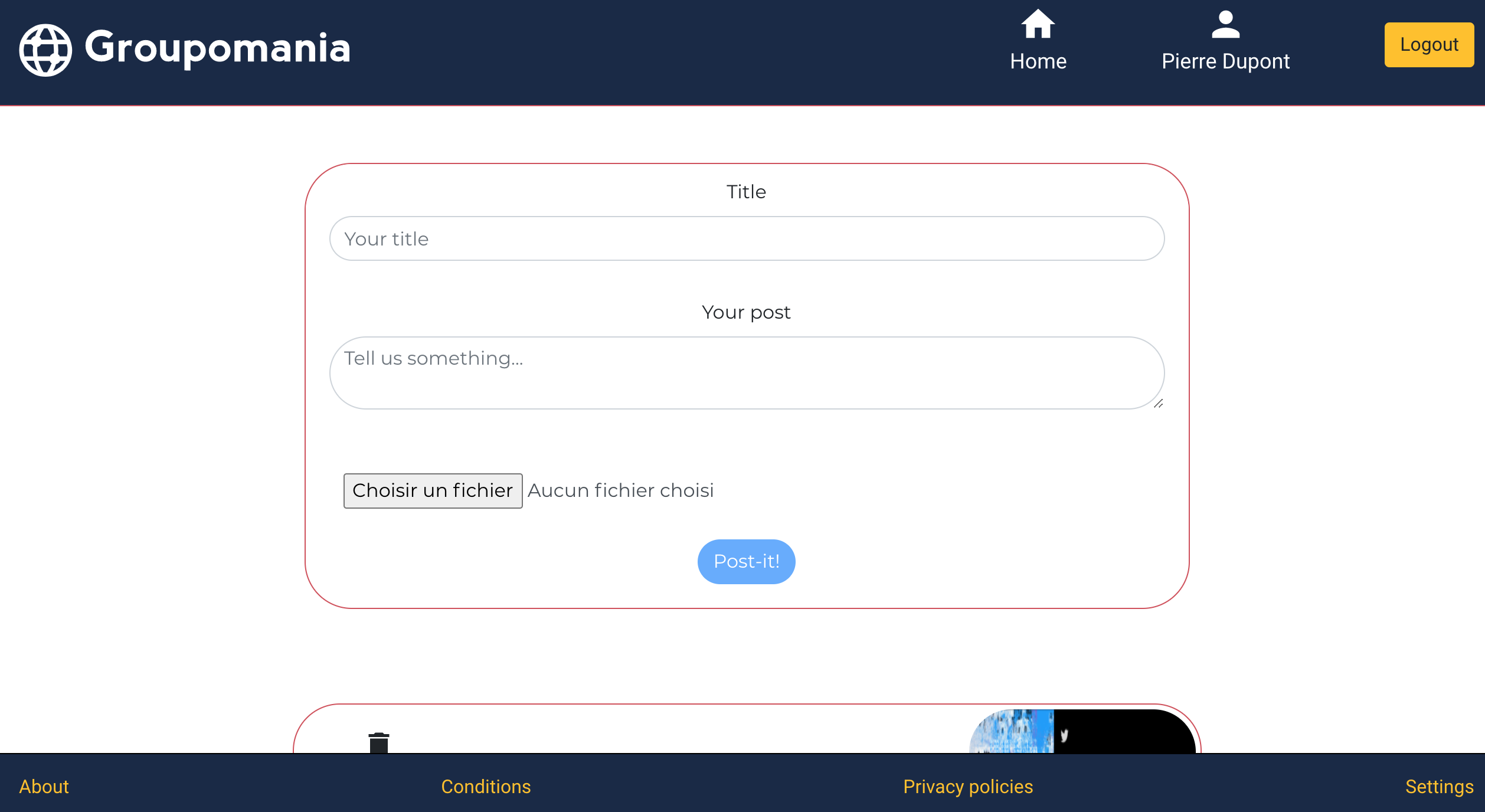 GitHub - TerenceHilderal/groupomania: Corporate Social Network