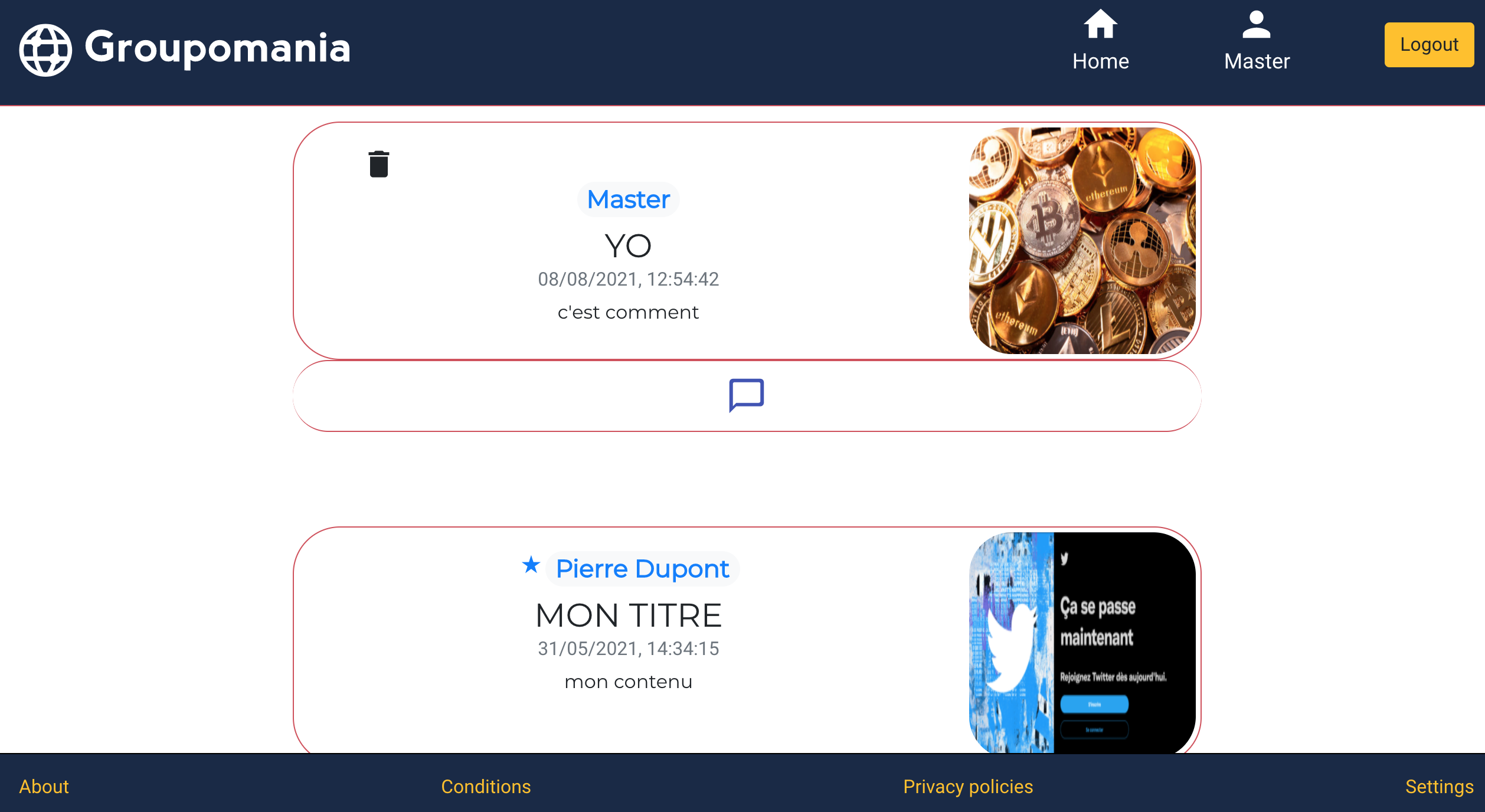 GitHub - TerenceHilderal/groupomania: Corporate Social Network