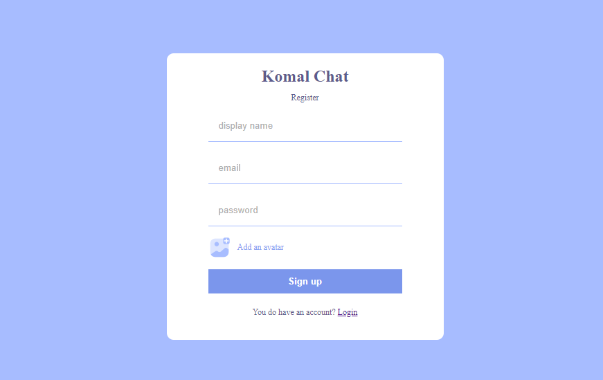 GitHub - KomalMano/React-Chat-Komal