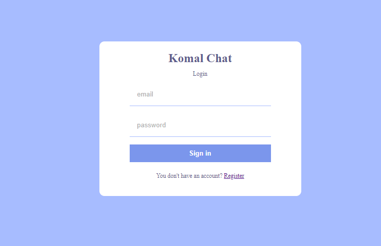GitHub - KomalMano/React-Chat-Komal