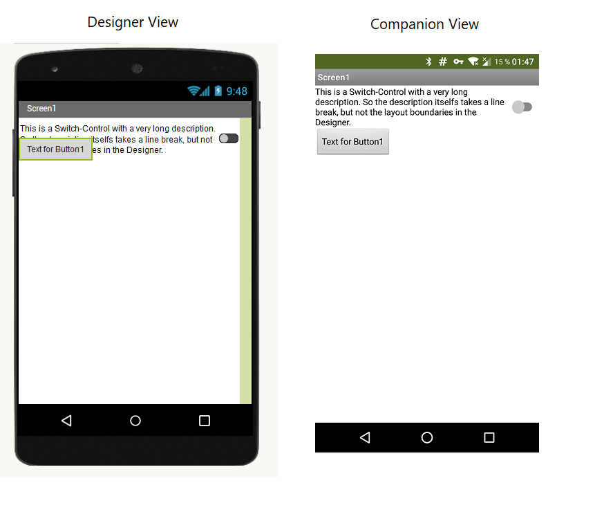 Switch-Control design dont matches with Companion / has worng layout boundaries · Issue #2361 ...