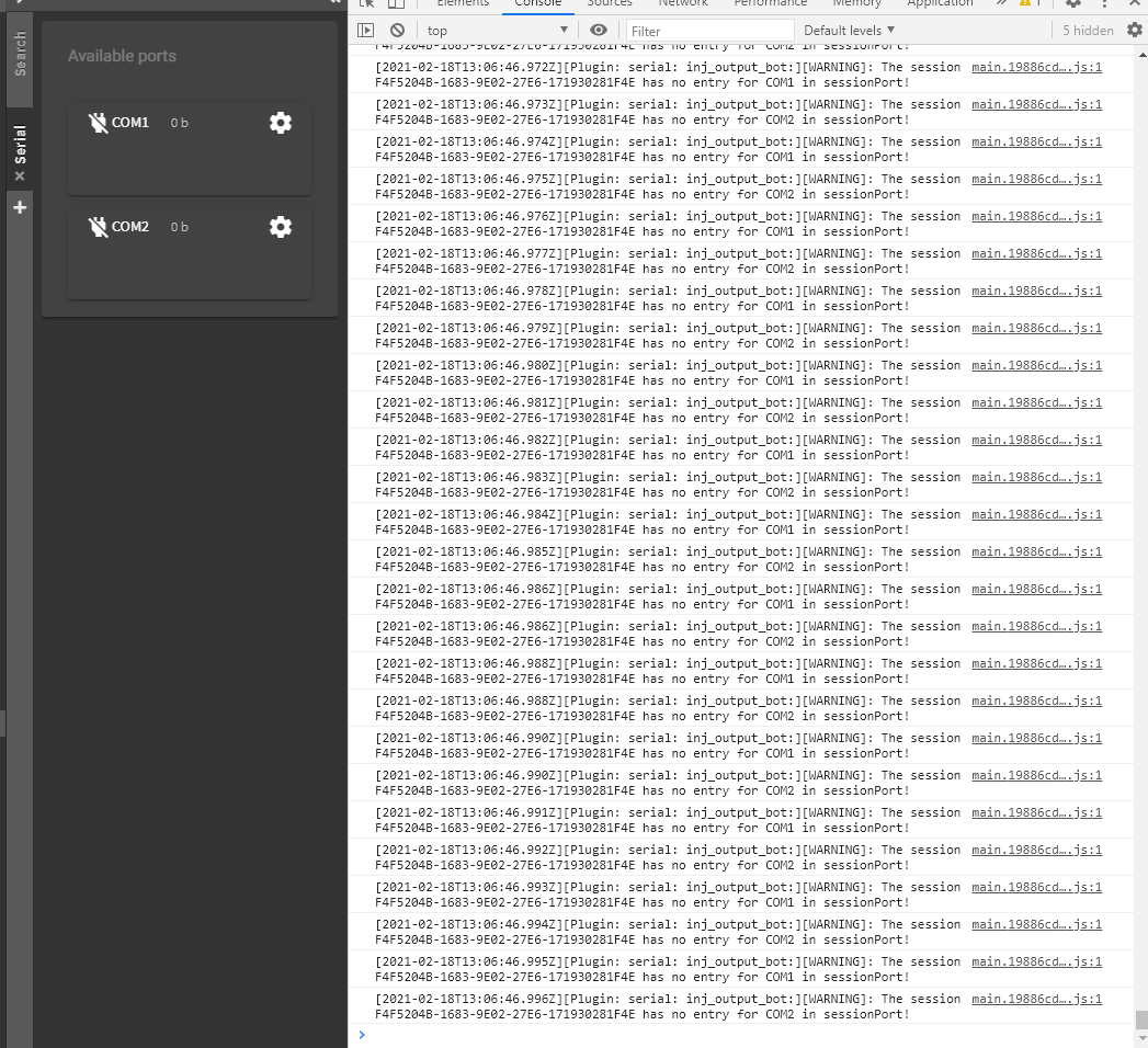 Serial plugin crashes Chipmunk with infinite loop · Issue #1072 · esrlabs/chipmunk · GitHub