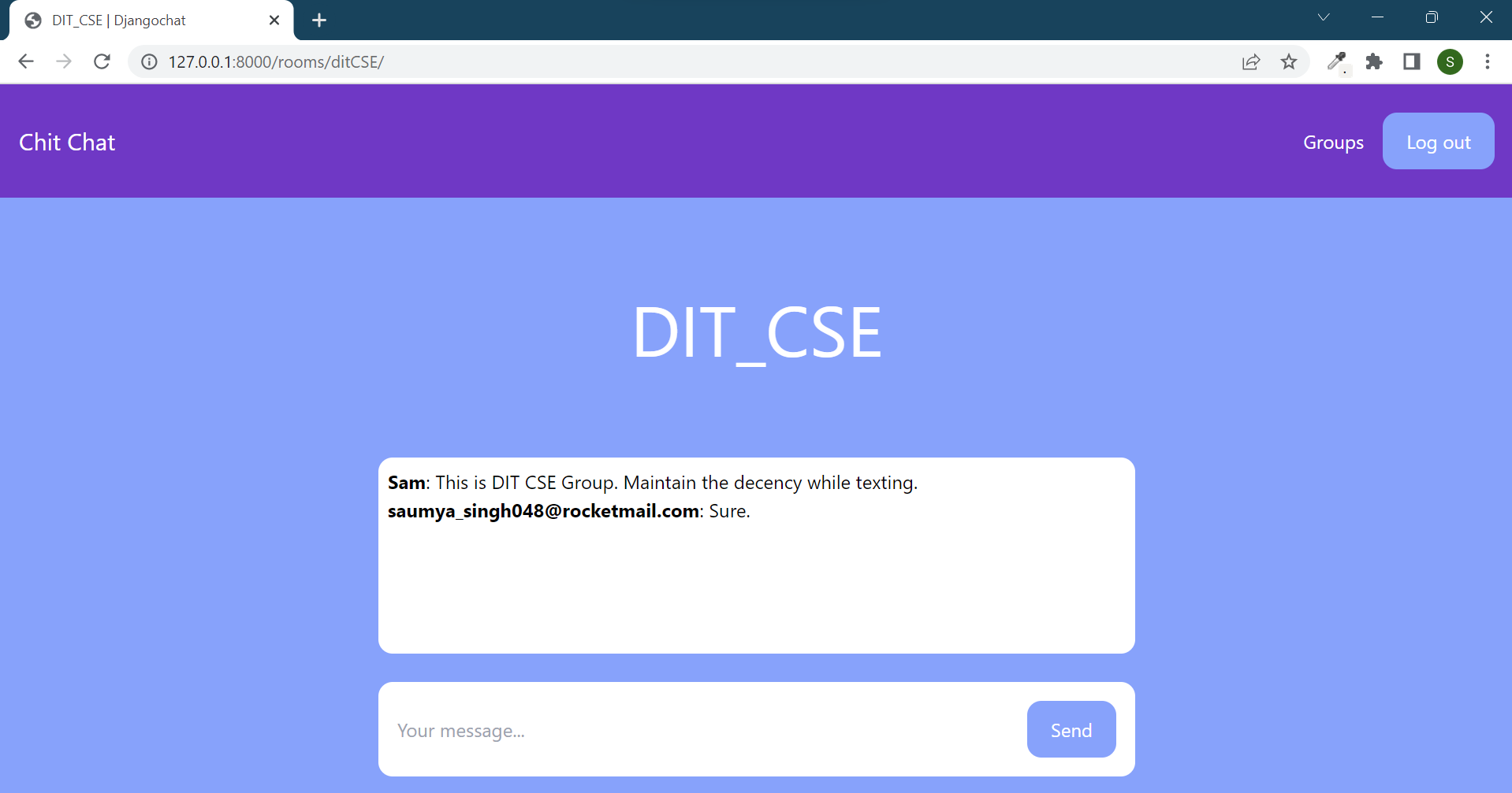 GitHub - saumyasingh048/ChitChatDjango: This is a Chat App made using ...