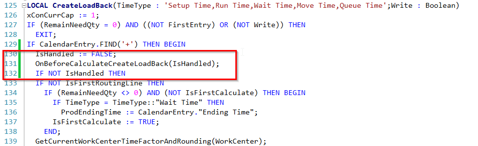 Event Request New Event Added In Codeunit 99000810 In Function Local Createloadbacktimetype