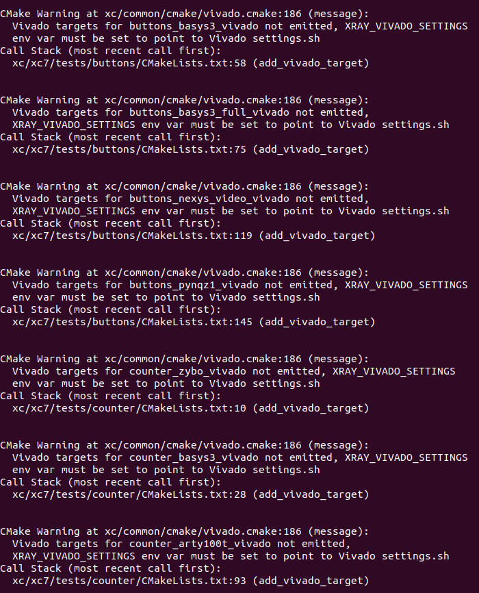 Warnings in make env · Issue #1654 · f4pga/f4pga-arch-defs · GitHub