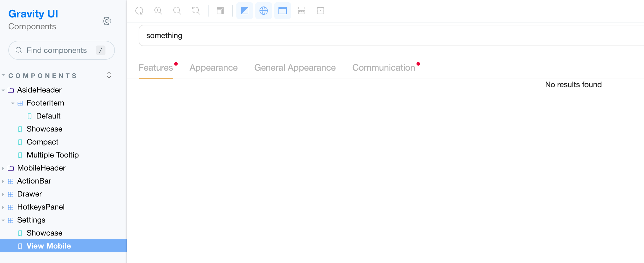 NotFound label in the Settings on mobile does not look suitable · Issue #125 · gravity-ui ...