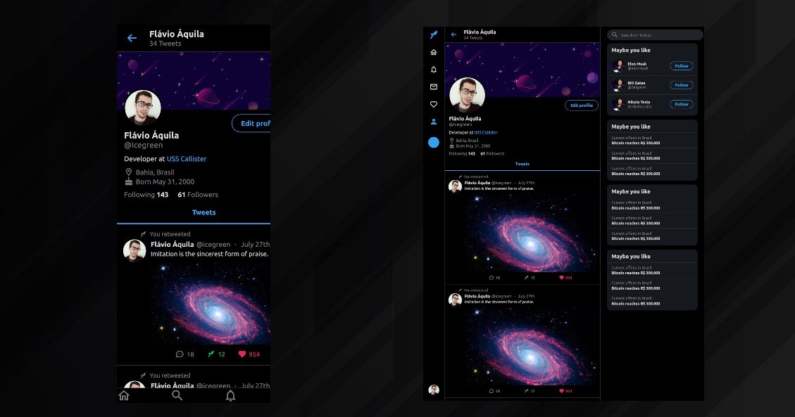 GitHub - Icegreeen/Twitter: Interface do Twitter com React