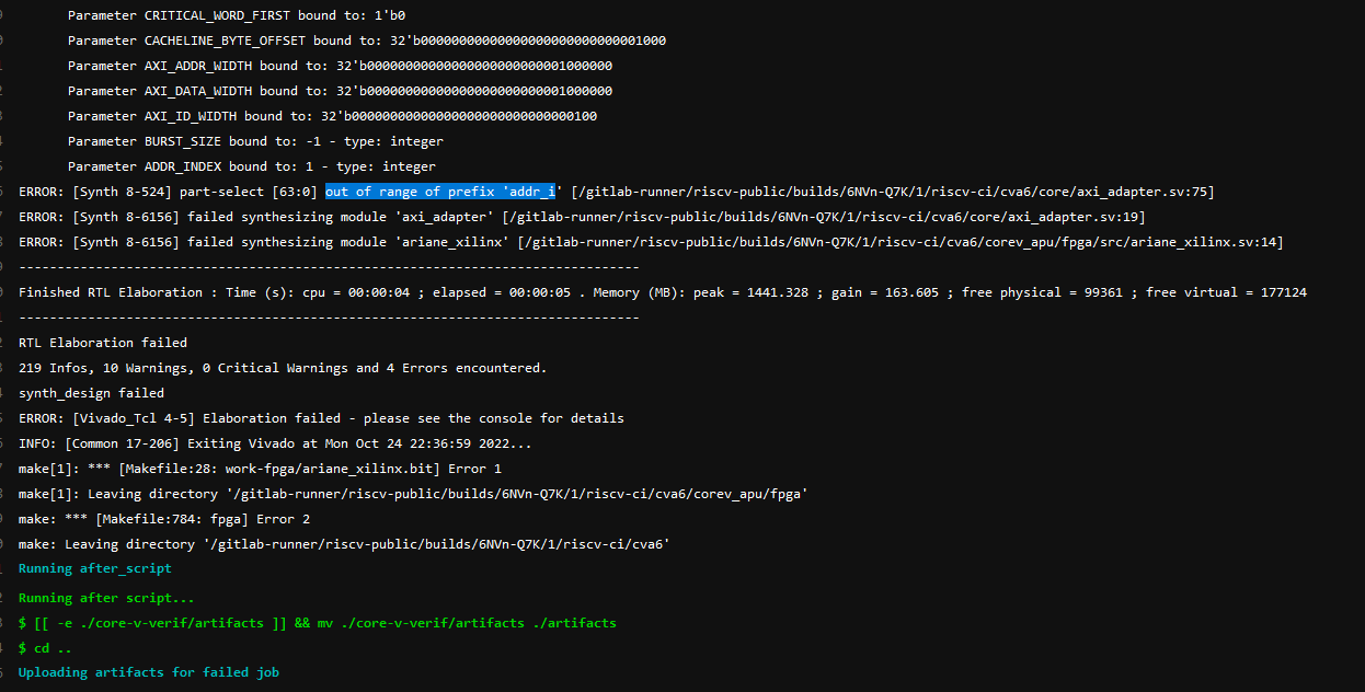 cache_subsystem: Parametrise AXI interface by niwis · Pull Request #982 ...