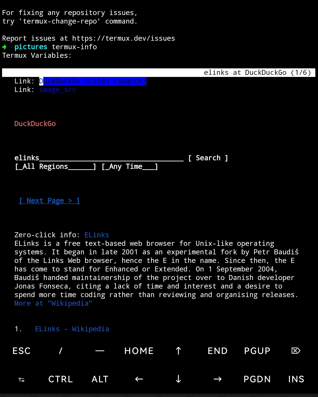 [Bug]: elinks: mouse (touch) actions don't work on 0.15.1 · Issue #11859 · termux/termux ...