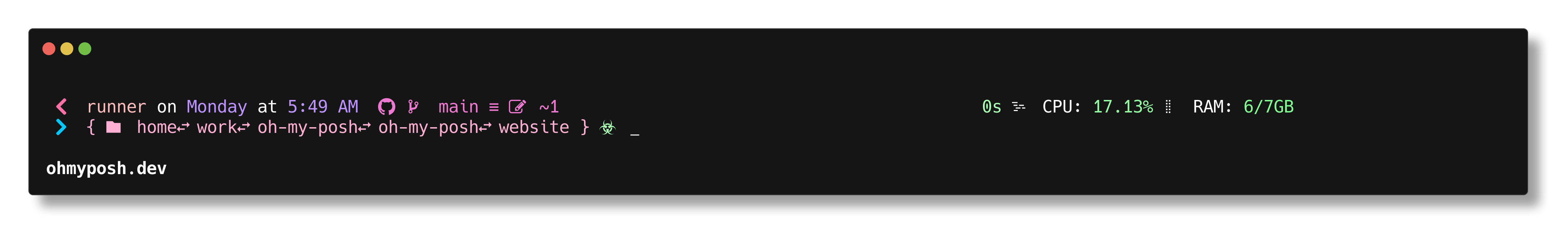 Please help me identify the font used? · JanDeDobbeleer oh-my-posh ...