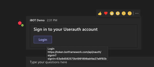 Oauth Card Login button not working in MS teams · Issue #3824 · microsoft/botframework-solutions ...