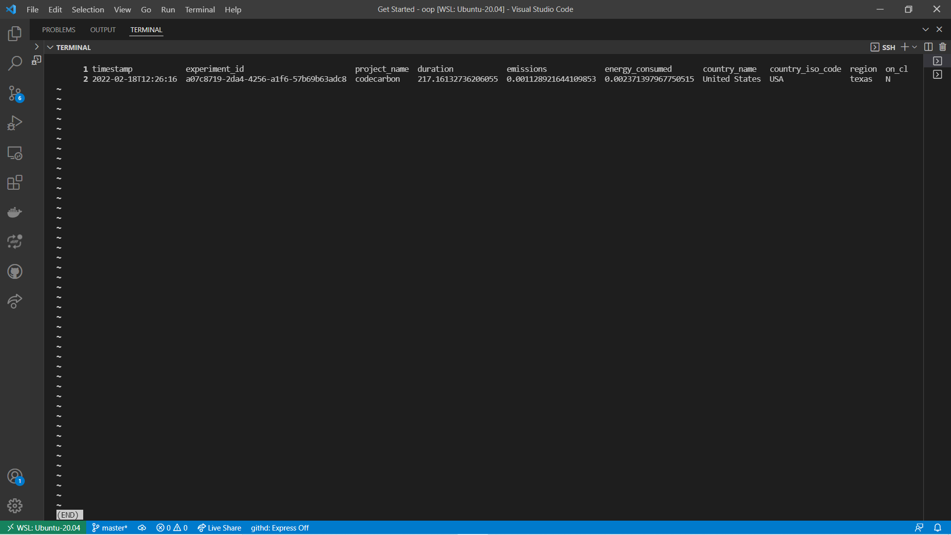 Enabling report of cpu_power, gpu_power, ram_power, cpu_energy, gpu_energy, and ram_energy ...