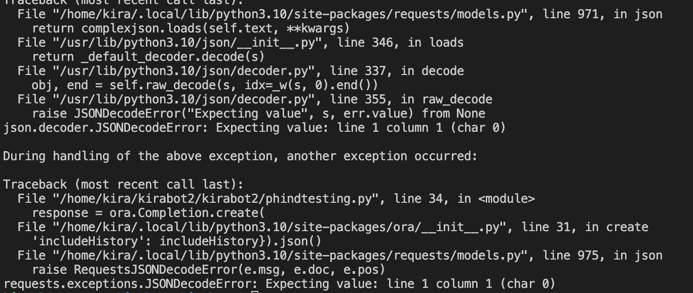 Ora JSON/timeout issue. · Issue #88 · xtekky/gpt4free · GitHub