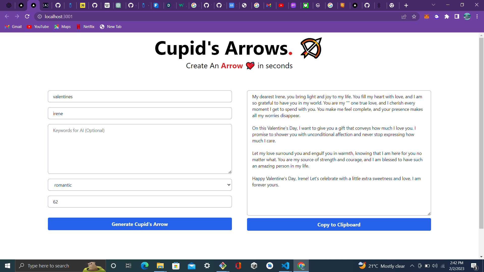 GitHub - greatsage-raphael/eros: Armed with a bow and a quiver filled with both golden arrows to ...