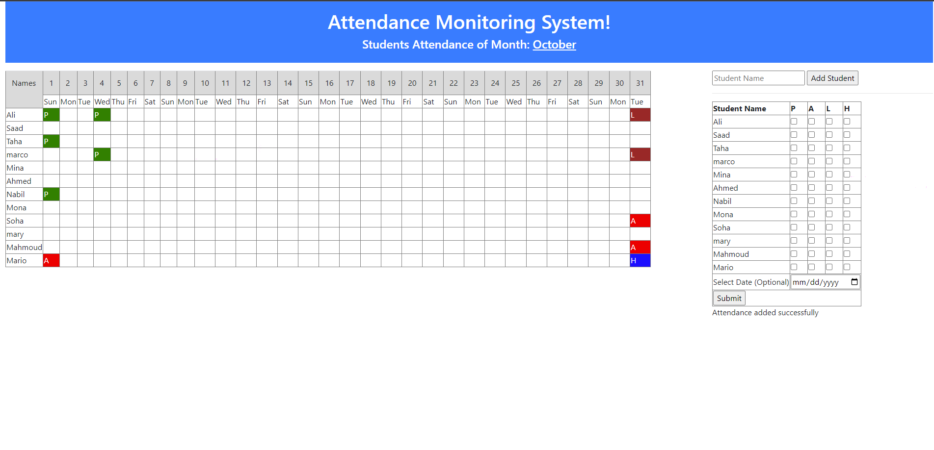 GitHub - Marco-Emad/Attendance-Monitoring-System: Attendance System ...