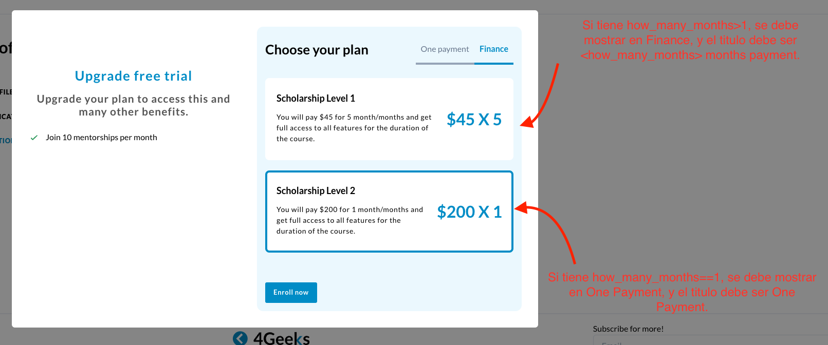 Permitir hacer upgrade a una subscripcion · Issue #4581 · breatheco-de ...