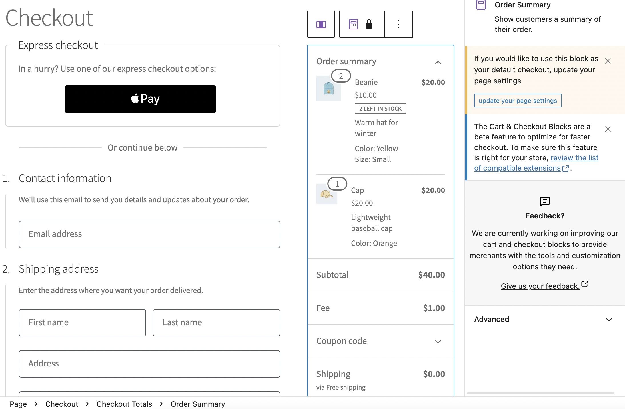Delete Summary · Issue #7170 · woocommerce/woocommerce-blocks · GitHub