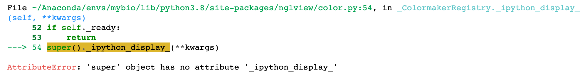 `AttributeError` on import while using IPython · Issue #1032 · nglviewer/nglview · GitHub