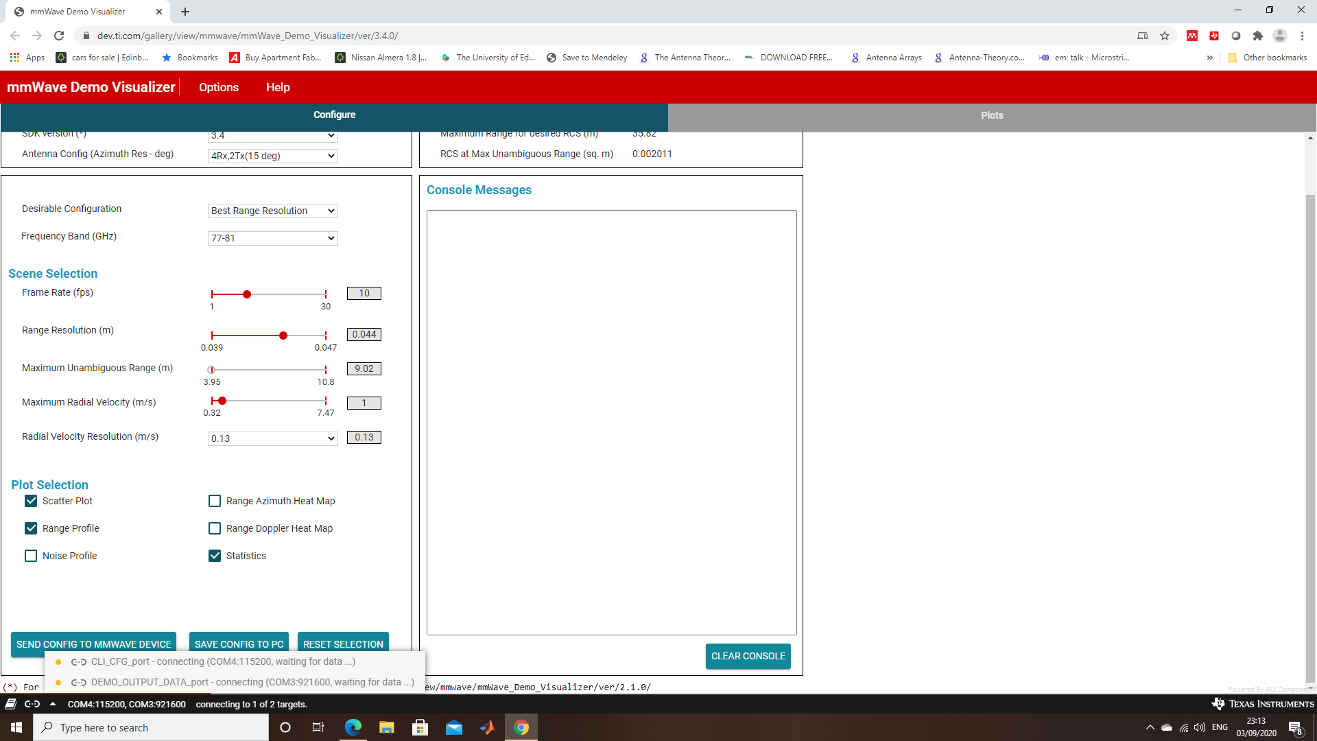 2D scatter plot appears froze when running the code · Issue #24 · ibaiGorordo/AWR1642-Read-Data ...
