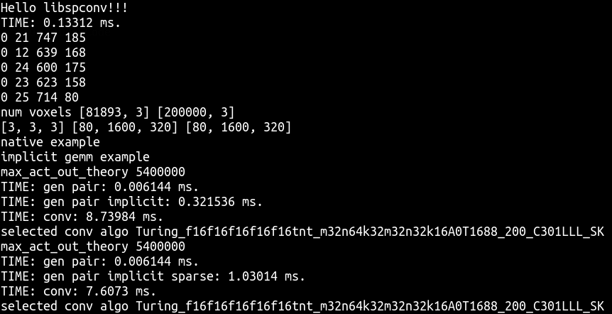 running time of libspconv · Issue #541 · traveller59/spconv · GitHub