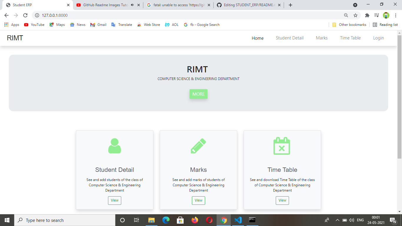 GitHub - krissh6563-droid/Student-Portal-Django: Student ERP System using Django and Python ...