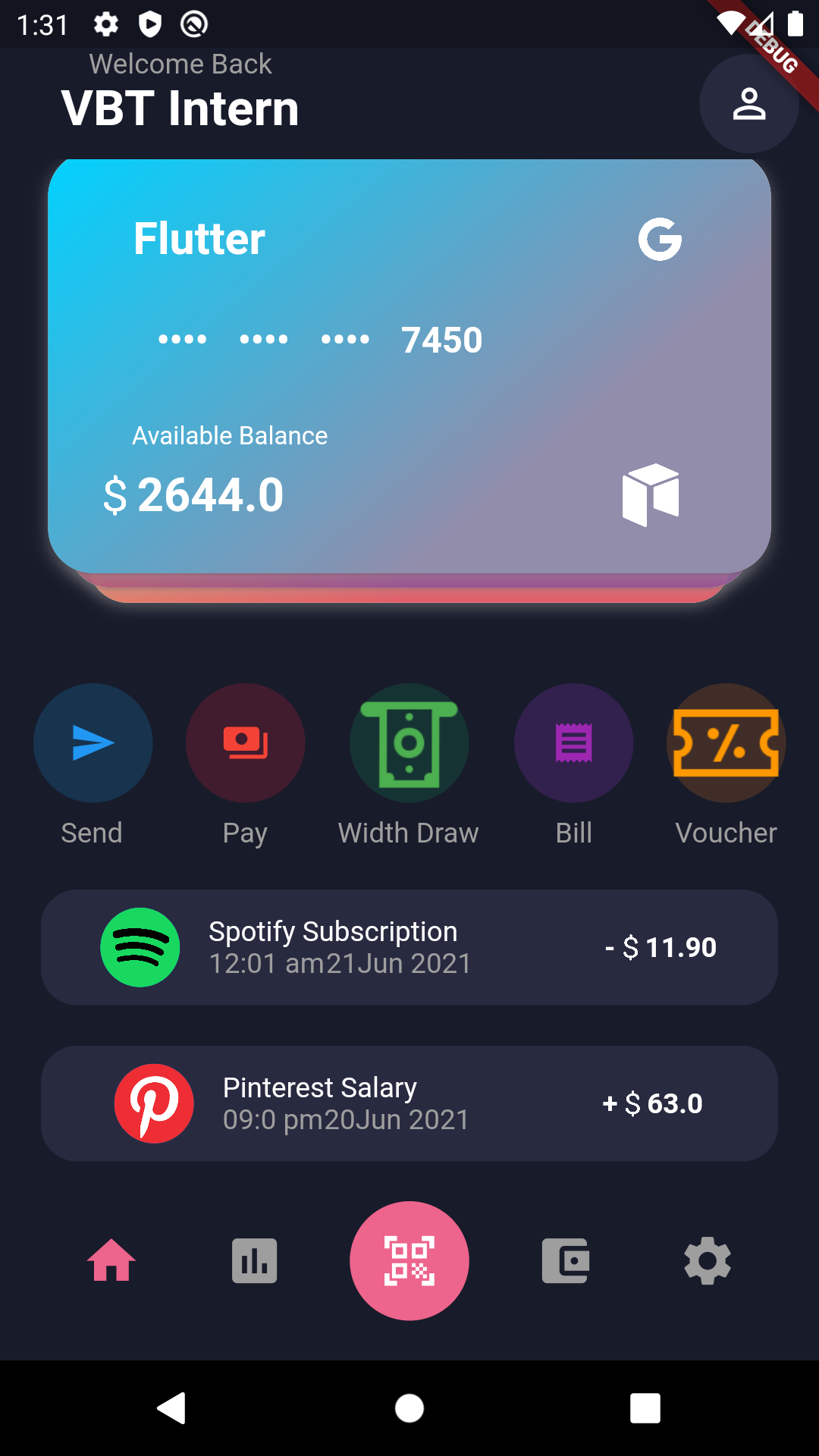 GitHub - hasanbasrikaygin/e-walletCloneAppUIDesign: Flutter UI Design Clone