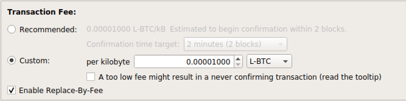 elements-qt: reduce custom transaction fee minimum to 100 sat/vKbyte · Issue #832 ...