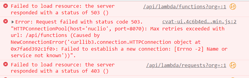 Could not get models from the server · Issue #4957 · cvat-ai/cvat · GitHub Could not get models from the server · Issue #4957 · cvat-ai/cvat · GitHub