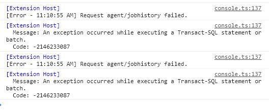 SQL Server Agent not showing job history · Issue #16802 · microsoft ...
