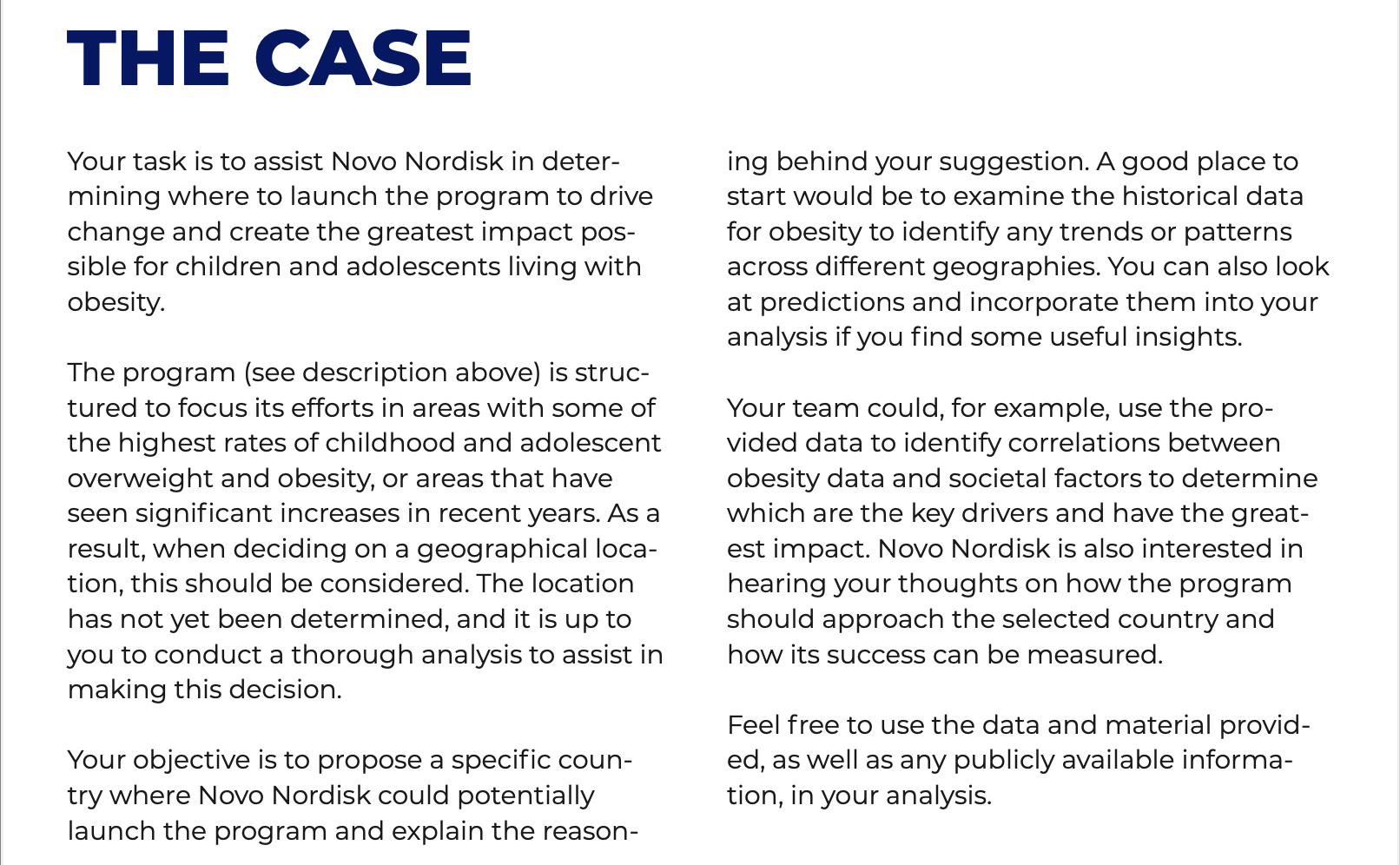 GitHub - MichellevonHuth/NovoNordisk-Devoteam-CaseCompetition: Data Analytics Case Competition ...