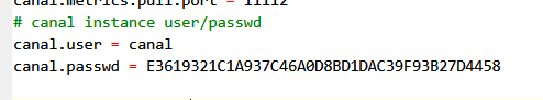 canal 服务端的密码是怎么生成的 · Issue #4500 · alibaba/canal · GitHub
